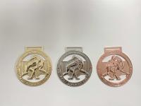 China 3D Die Cast Zinc Alloy Soccer Medals with Gold Silver Bronze Plating for Sports Awards for sale
