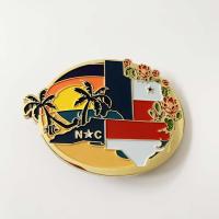 China Custom Zinc Alloy and Brass Belt Buckle with Soft Enamel Finish for Personalized Logo Design for sale