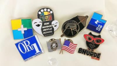 China 1.5mm-2mm Thickness Gold Plating Spinner Custom Lapel Pins for Promotional Gifts for sale