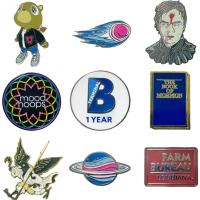 China No Minimum Custom Logo Metal Lapel Pin Badge with Hard Soft Enamel and Iron or Zinc Alloy for Souvenir Attachment for sale