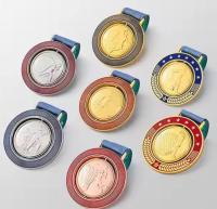 China Custom Medals and Commemorative Medals with Die Cast 3D Design, Customizable Ribbon, and Soft Enamel Plating for sale