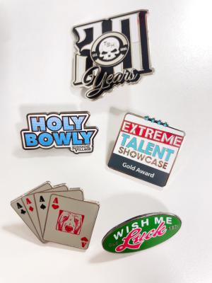 China Custom Hard Enamel Lapel Pin with 1.5mm Thickness and Butterfly Clutch for Business Gifts for sale