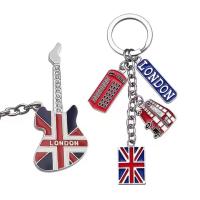 China Sandblast Backside Custom Logo Keychains Personalized 1.25-inch to 2-inch Promotional Keychain for sale
