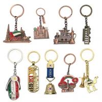 China Sandblast Backside Custom Logo Keychains Personalized 1.25-inch to 2-inch Promotional Keychain for sale