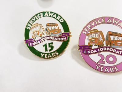 China Custom Hard Enamel Lapel Pin with 1.5mm Thickness and Butterfly Clutch for Business Gifts for sale