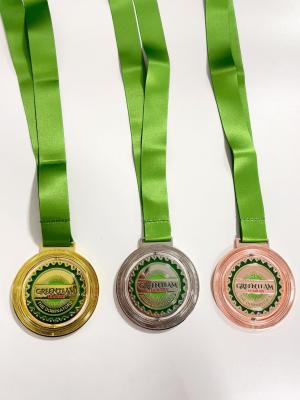 China Custom Logo 5K 10K Running Finisher Award Spinning Medal with 3D Enamel Design for sale