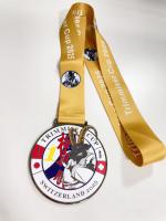 China Hot Sale Zinc Alloy Customized Logo Gold Plating Award Medal for Sports and Events for sale