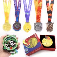 China Wholesale High Quality Zinc Alloy Custom Design Gold Plated Sport Award Medal for sale