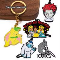 China Keychain Custom Shape Souvenir Custom Made Enamel Round Shapesd Metal Keychain for sale