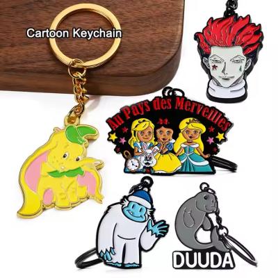 China Custom Logo Zinc Alloy Hard Enamel Keychain for Souvenirs and Promotions for sale