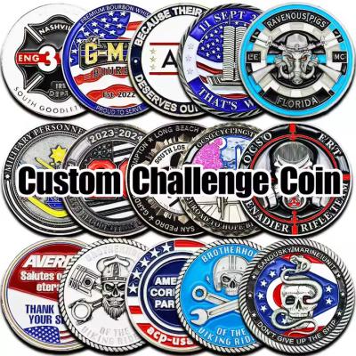 China Custom Zinc Alloy Challenge Coins with Antique Finish and Custom Logo for Souvenirs for sale