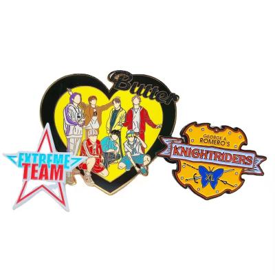 China Custom Shape Hard Enamel Zinc Alloy Lapel Pin Badge for Promotional Gifts and Branding for sale