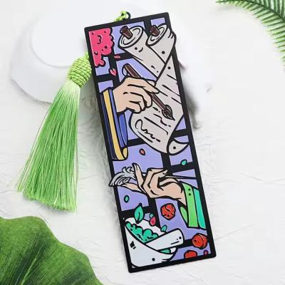 China Custom Personalized Zinc Alloy Metal Bookmark 3D Cute Cartoon Anime Bookmarks for Promotional Gifts for sale