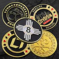 China Custom 3D Zinc Alloy Challenge Coins with Gold Plating for Souvenirs and Awards for sale