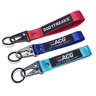 China Custom Logo Eco-Friendly Polyester Lanyard Neck Strap with 1.5cm Width for ID Badge Holders for sale