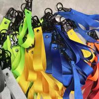 China Customized Polyester Lanyard Keychain with Silkscreen Printing for Personalized Motorcycle Keychains for sale
