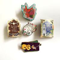 China Custom Enamel Lapel Pin with UV Silkscreen Pad Printed and Custom Color Design for sale
