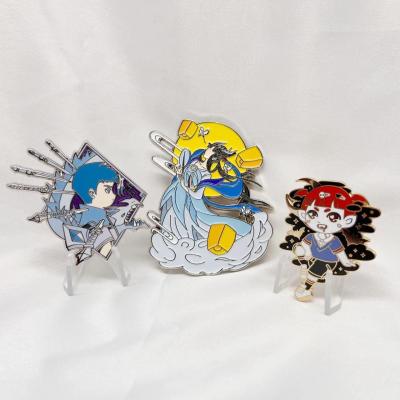 China Custom Lapel Pins and Badge Pins with Customized Design Hard Enamel Craft and Gold/Silver/Copper Plating for sale