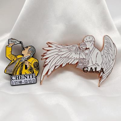 China Wholesale Customized Logo Soft Enamel Lapel Pin with 1.5mm Thickness Metal Badge for sale