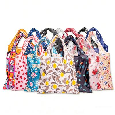China Custom Recycled Ripstop Tote – Foldable, Waterproof & Reusable Eco-Friendly Promotional Grocery Bag for sale
