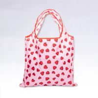 China 210D Polyester Shopping Bag with Custom Logo Printing and Folding Portable Design for Grocery and Retail for sale