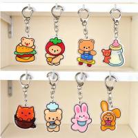 China Promotional Custom Acrylic Hotel Room Number Plate Keychains Creative Diamond Nameplate with Woven Technique Square Pattern for sale