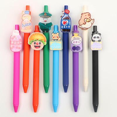 China Creative DIY Personalized Cartoon Anime Acrylic Gel Pen Unique Patch Design Rubber Metal Signature Pen for Promotions for sale