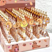 China High-Appearance Level Elementary School Stationery Custom Logo Neutral Pen with Capybara Box Black Ballpoint Pen for sale