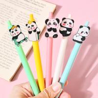 China Custom Acrylic Clip Pens Soft PVC Cartoon Characters Gel Ball Point Pen with Logo Plastic Business Promotion Pen for sale
