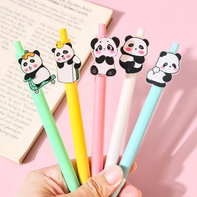 China Custom Acrylic Clip Pens Soft PVC Cartoon Characters Gel Ball Point Pen with Logo Plastic Business Promotion Pen for sale