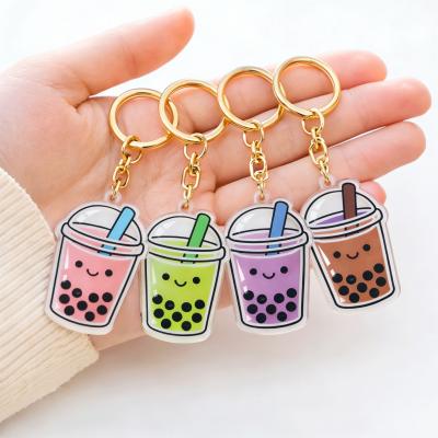 China Wholesales Holographic Keychain Lenticular Acrylic Key Chain Custom Key Ring Acrylic Charms Custom Acrylic Keychain for sale