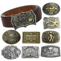 China Western Custom Belt Buckle in Zinc Alloy with Customized Shape and 3
