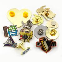 China Custom Hard Enamel Lapel Pins with Gold Silver Copper Plating for sale