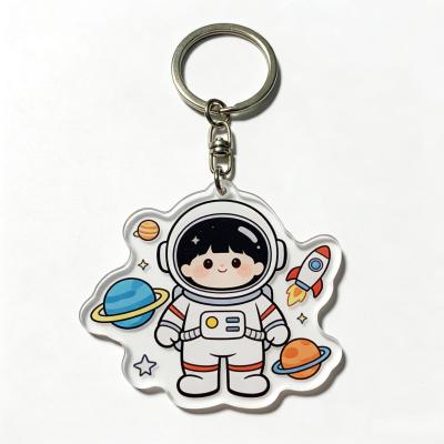 China Custom Transparent Acrylic Keychain Cute and Colorful Animal Keychain for sale