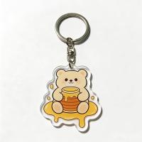 China Custom DIY Acrylic Keychain – Glitter Epoxy Fill, Transparent Cute Cartoon & Anime Pendant Design for sale