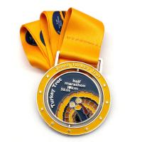 China Design Your Own Custom Sport Medal – 3D Zinc Alloy with Gold UV Printing for Marathon, Graduation & Awards for sale