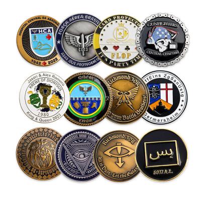 China Wholesale High Quality Zinc Alloy Die Casting Challenge Coins with Customized Logo for Souvenirs for sale