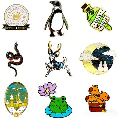 China Custom Hard Enamel Pins Manufacturer – Cute Animal Character Badges & Metal Crafts Customization Services for sale