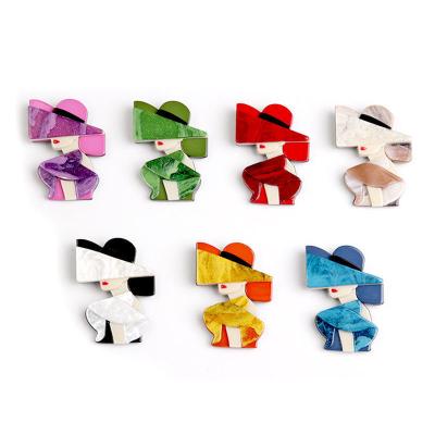 China Custom Cartoon Acrylic Pin – Printed Logo & Name, Hair Clip or Magnetic Badge for Stylish Decor for sale