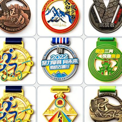 China Wholesale Custom 3D Gold Zinc Alloy Medals – Design Your Own for Marathon, Running & Sport Awards for sale