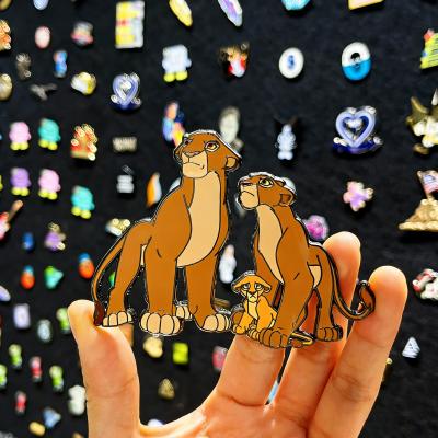 China Custom Enamel Pin – Soft/Hard Finish with Glitter & UV Print – Cute Cartoon Anime Logo Badge for sale