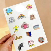China Create your own custom enamel pin with soft or hard finish, glitter, and cute cartoon anime design. for sale