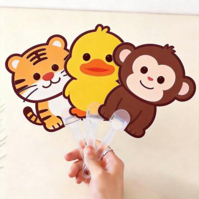 China Order custom printed PP or acrylic hand fans with your logo for advertising and promotions. for sale