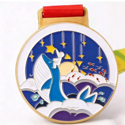 China Create custom sports medals in gold or silver plated zinc alloy and bronze at wholesale prices. for sale