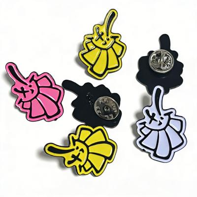 China Wholesale Custom Hard and Soft Enamel Pins with Silk Screen Printing for Clothing and Accessories for sale