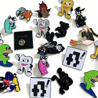China Wholesale custom enamel pins with silk screen printing for clothing and accessory branding. for sale