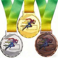 China Design your own wholesale custom 3D gold zinc alloy medals for marathon, running, and sport awards. for sale