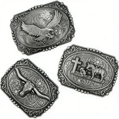 China Custom zinc alloy belt buckle with eco-friendly finish and personalized logo for all. for sale