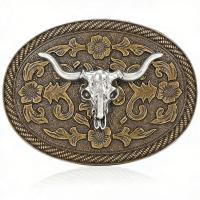 China Custom zinc alloy belt buckle with your logo and 3.5 inch size for personalized style. for sale