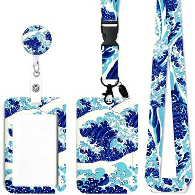 China Key lanyard neck strap with ID holder and wristlet is perfect for women and men alike. for sale
